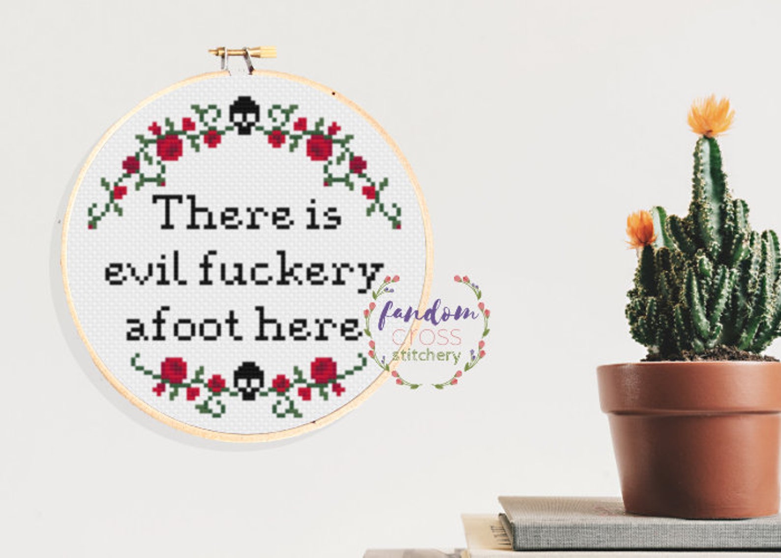 Evil Fuckery Cross Stitch PDF Pattern Sweary Subversive - Etsy