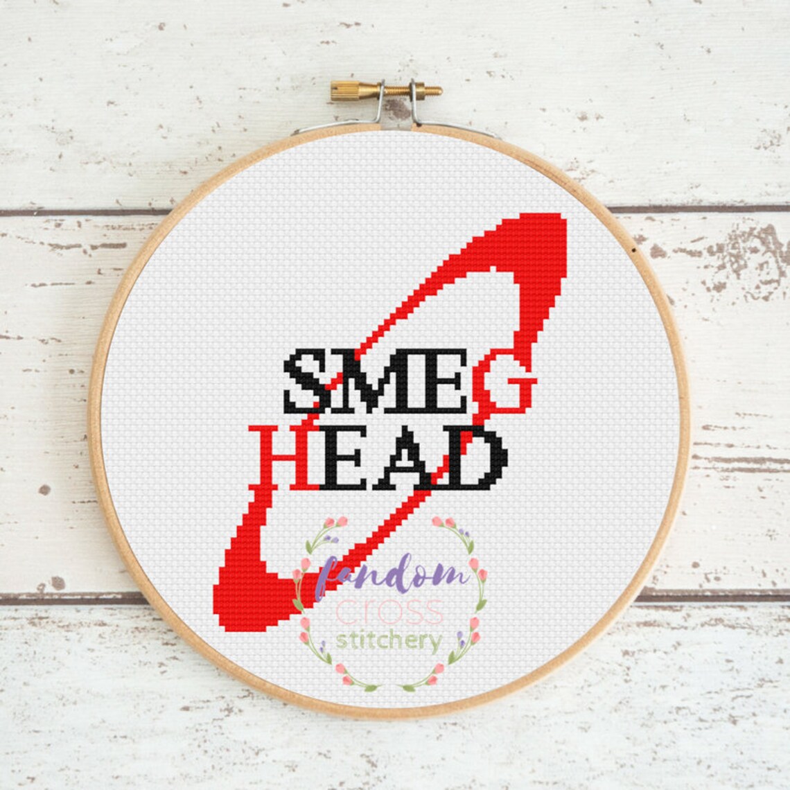 Smeg Head Cross Stitch PDF Pattern Instant Digital Download - Etsy UK