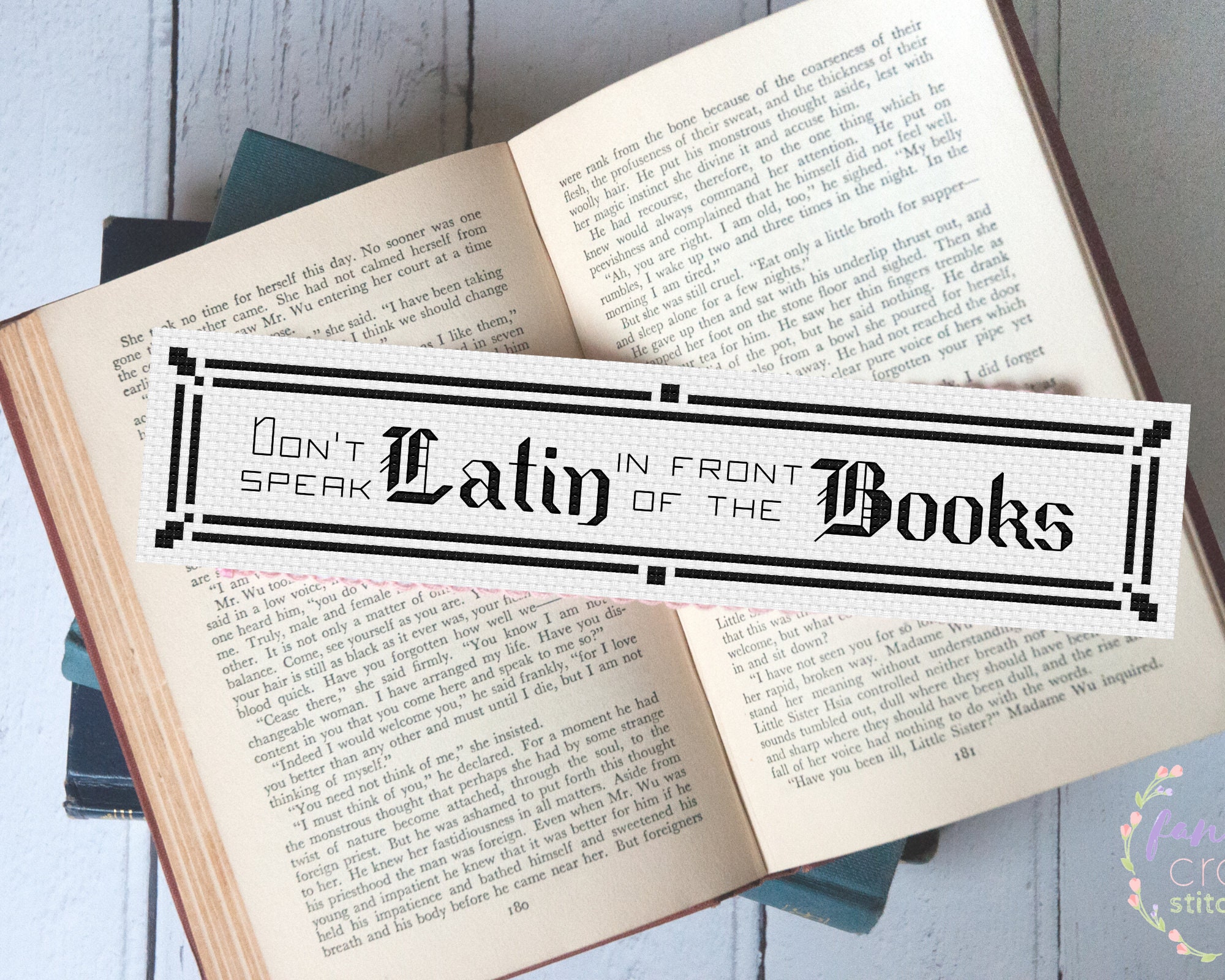 Bookmark Don't Speak Latin in Front of the Books Cross - Etsy UK