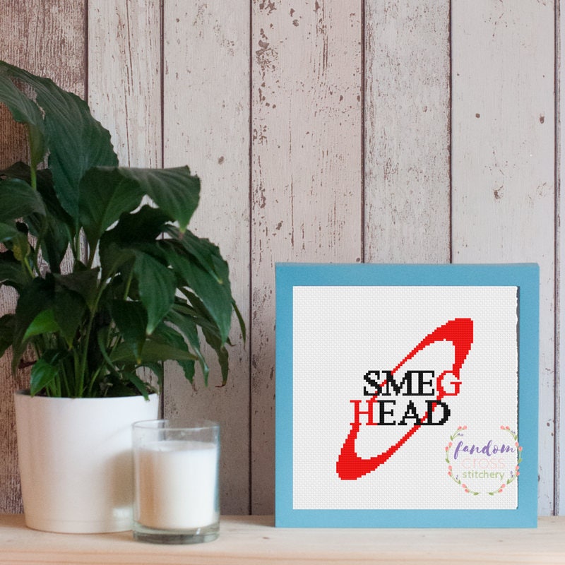 Smeg Head Cross Stitch PDF Pattern Instant Digital Download - Etsy UK