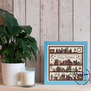 Fully Booked Bookshelf Cross Stitch PDF Pattern - COMPLEX | Fully ...