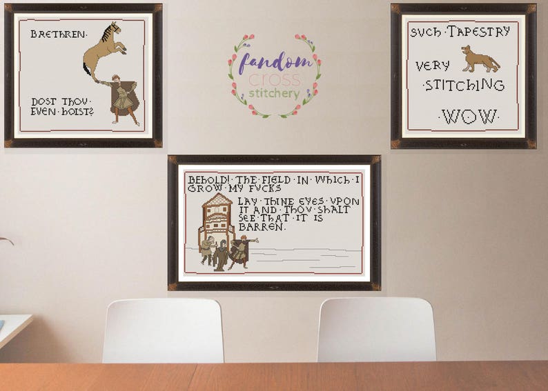 Yeet the Rich Cross Stitch PDF Pattern, Medieval Meme, Bayeux Tapestry ...
