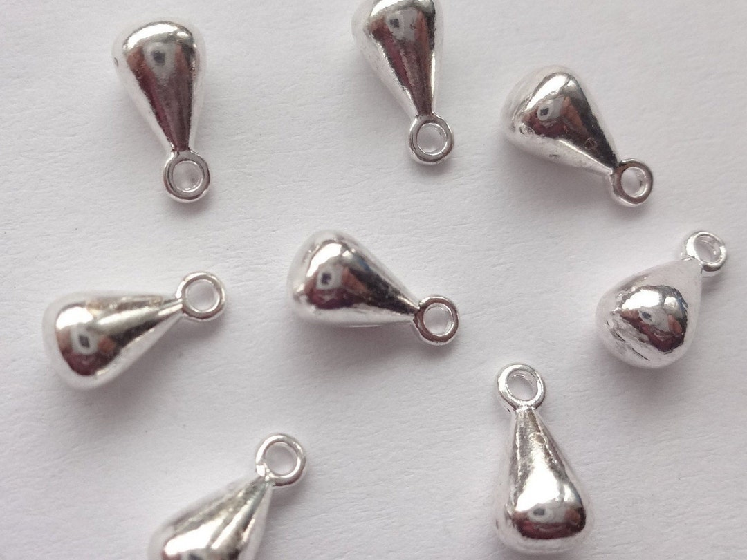 20 Large, Extender Drops, 8mm Teardrop Charms. Extension Chain ...