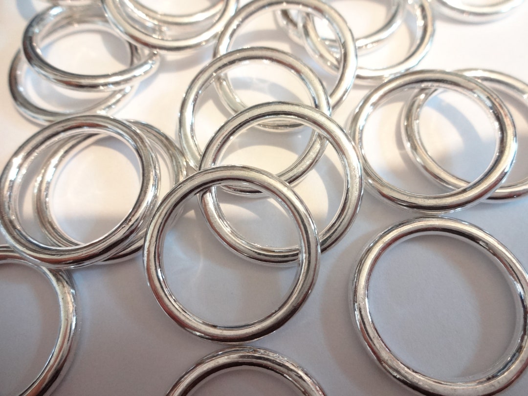 10 OR BULK 50 Large Closed Rings, 19mm (10G) Linking Rings. Tibetan ...