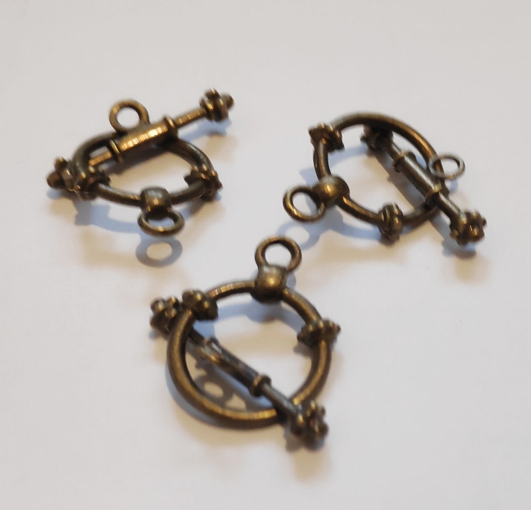 10 Sets Heavy Duty, Extra Large Toggle Clasps, Steampunk Large Toggle ...
