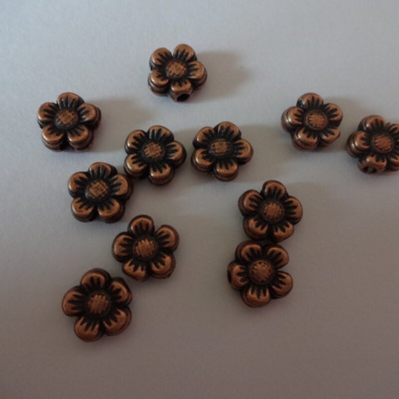 Copper Flowers - Etsy
