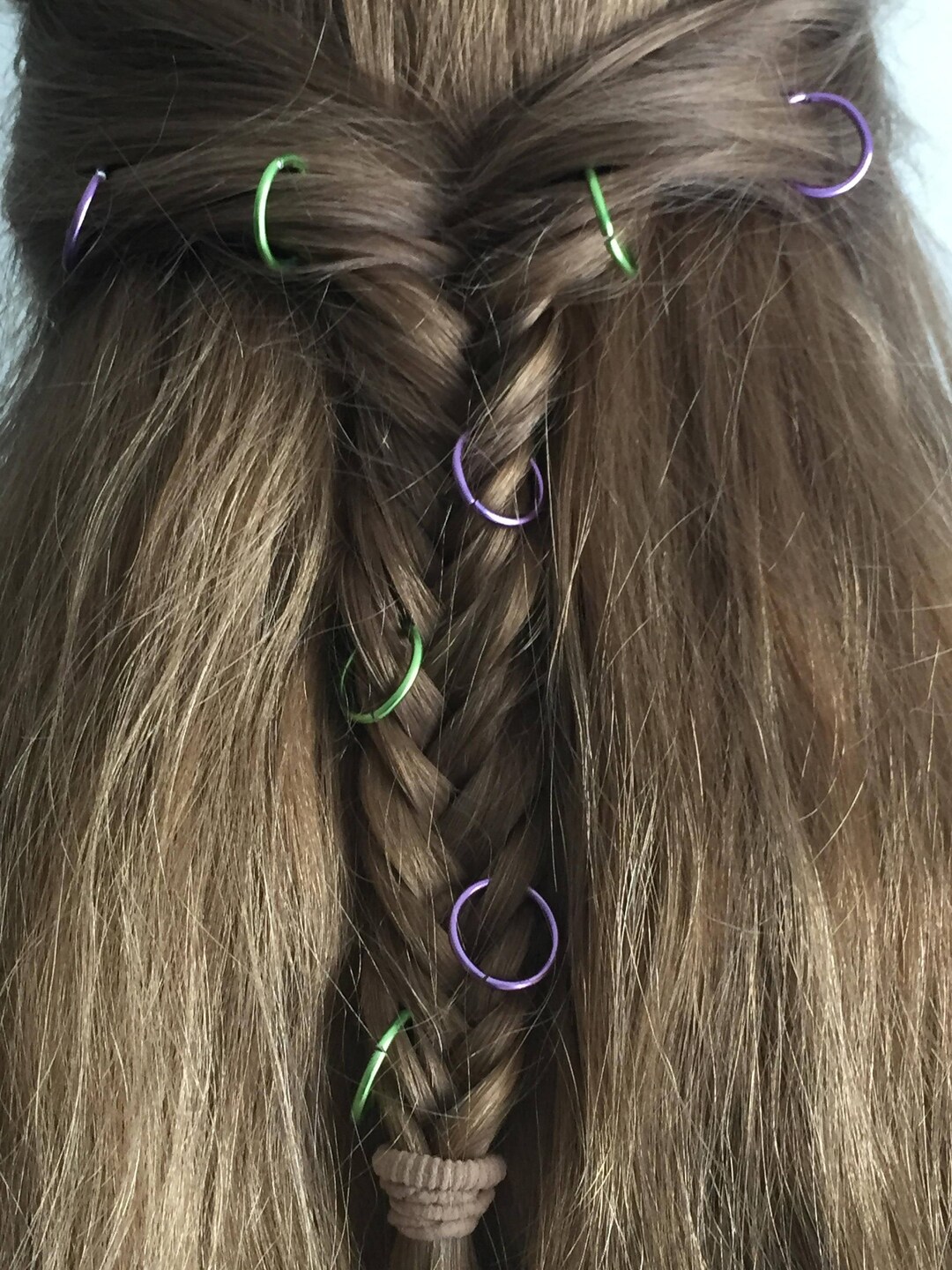 Handcrafted Aluminum Hair Rings Boho Braid Jewelry Set of 12 - Etsy