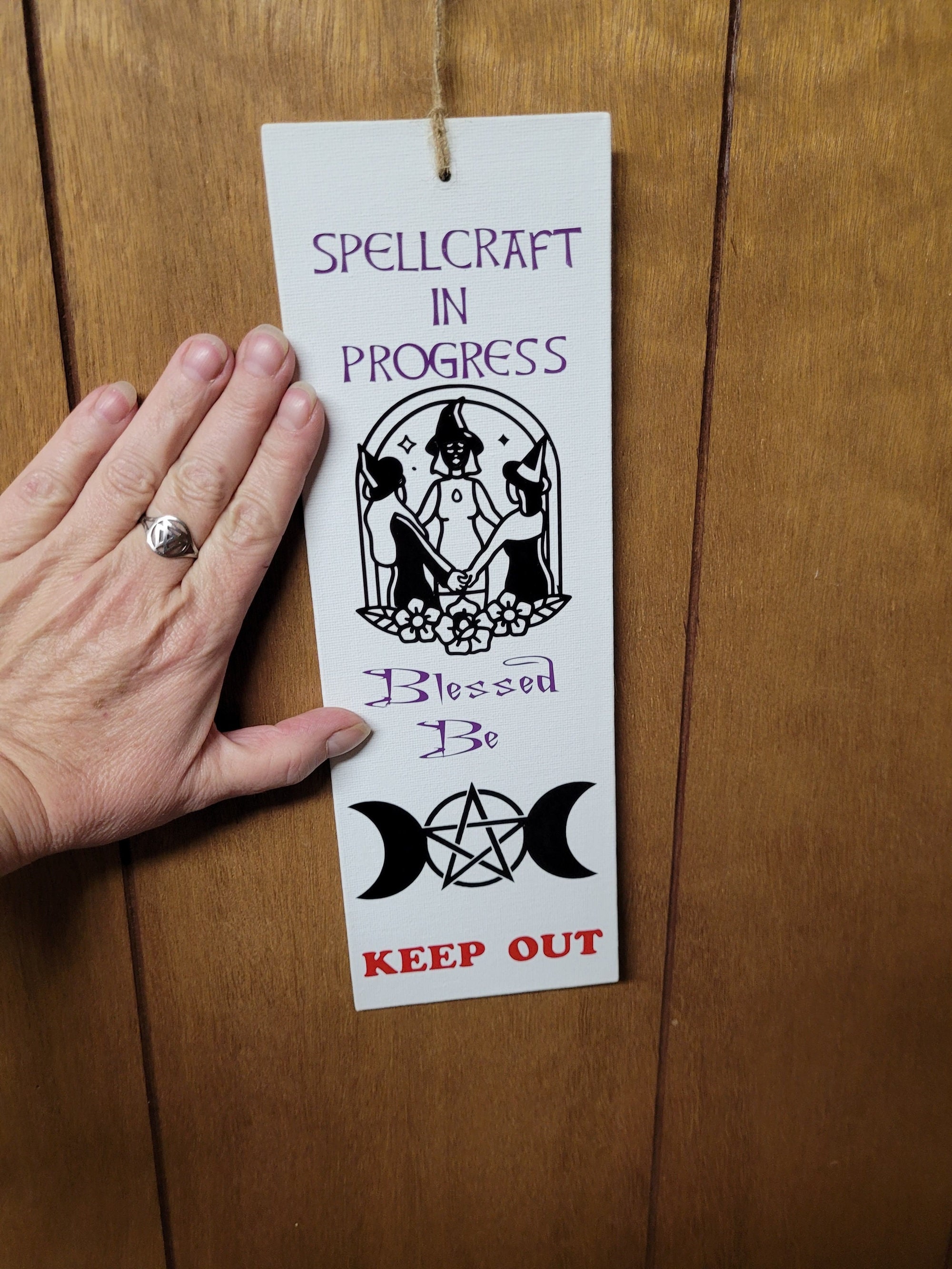 Wiccan Door Sign Ritual Spellcraft Witchy Home Decor Door - Etsy