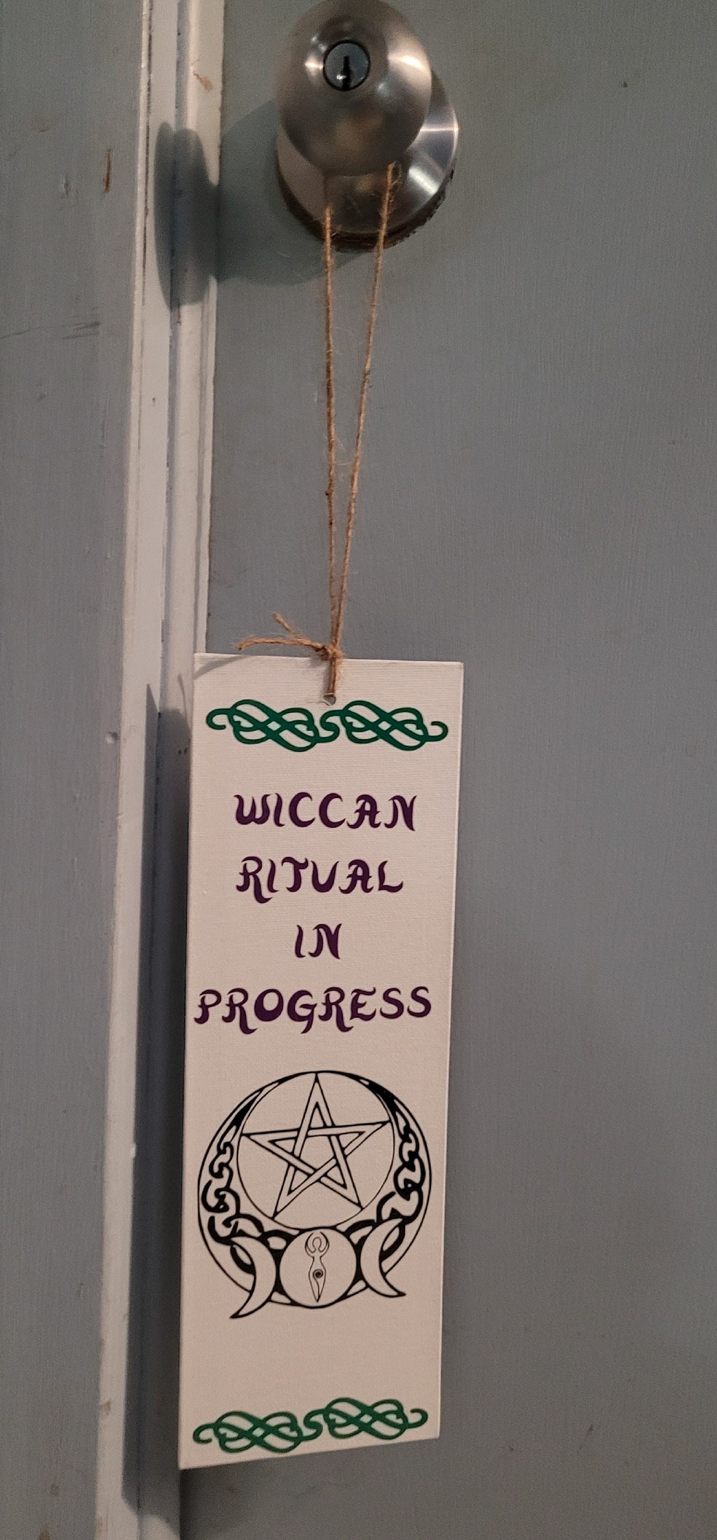 Wiccan Door Sign Ritual Spellcraft Witchy Home Decor Door - Etsy