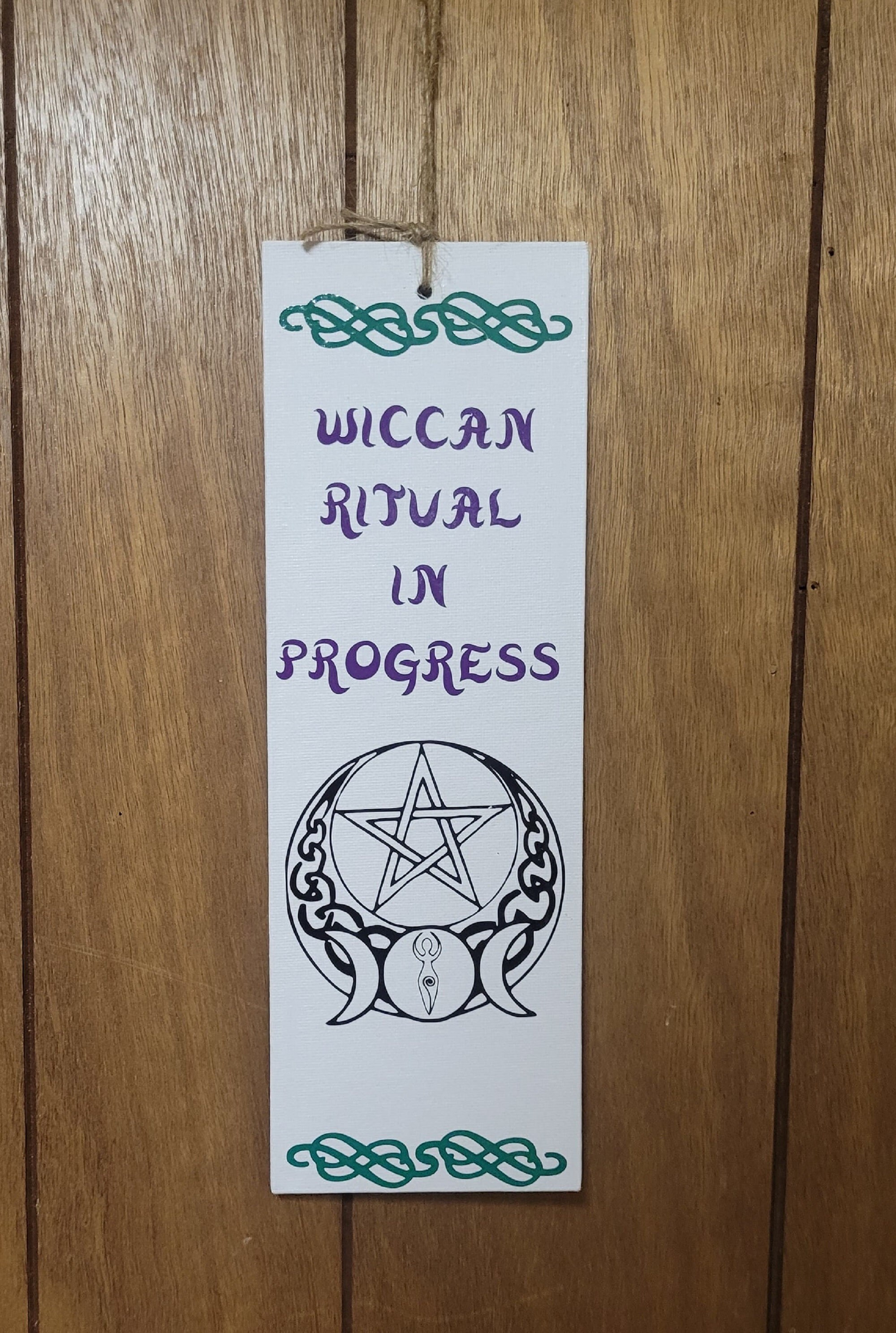 Wiccan Door Sign Ritual Spellcraft Witchy Home Decor Door - Etsy