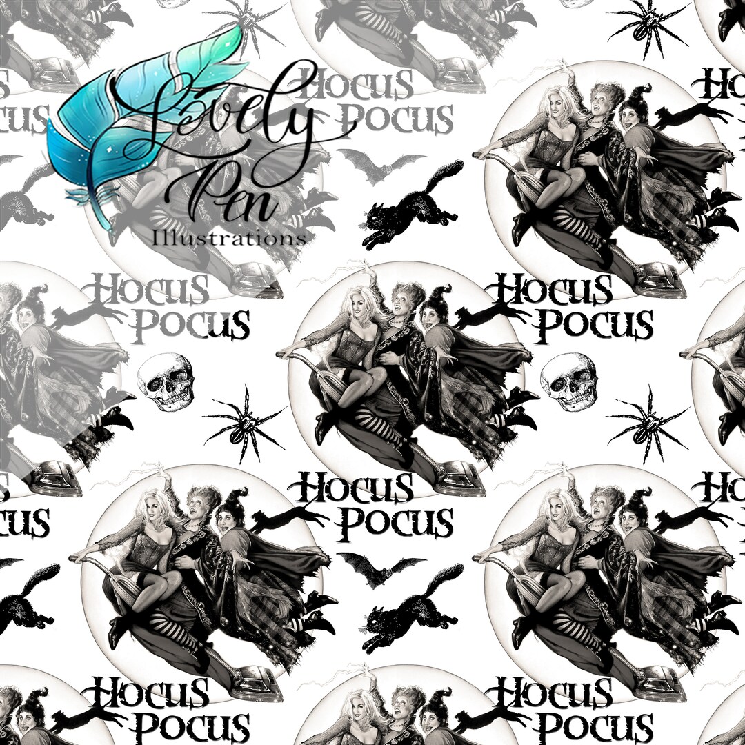 Hocus Pocus Seamless File - Etsy Australia