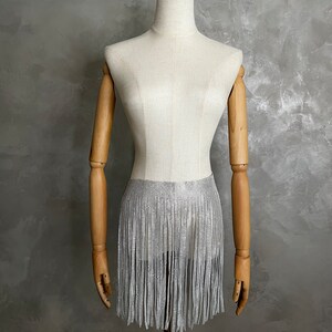 CRYSTAL FRINGE BELT Gold Skirtadjustable Chain Belt Silver - Etsy