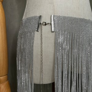 CRYSTAL FRINGE BELT Gold Skirtadjustable Chain Belt Silver - Etsy