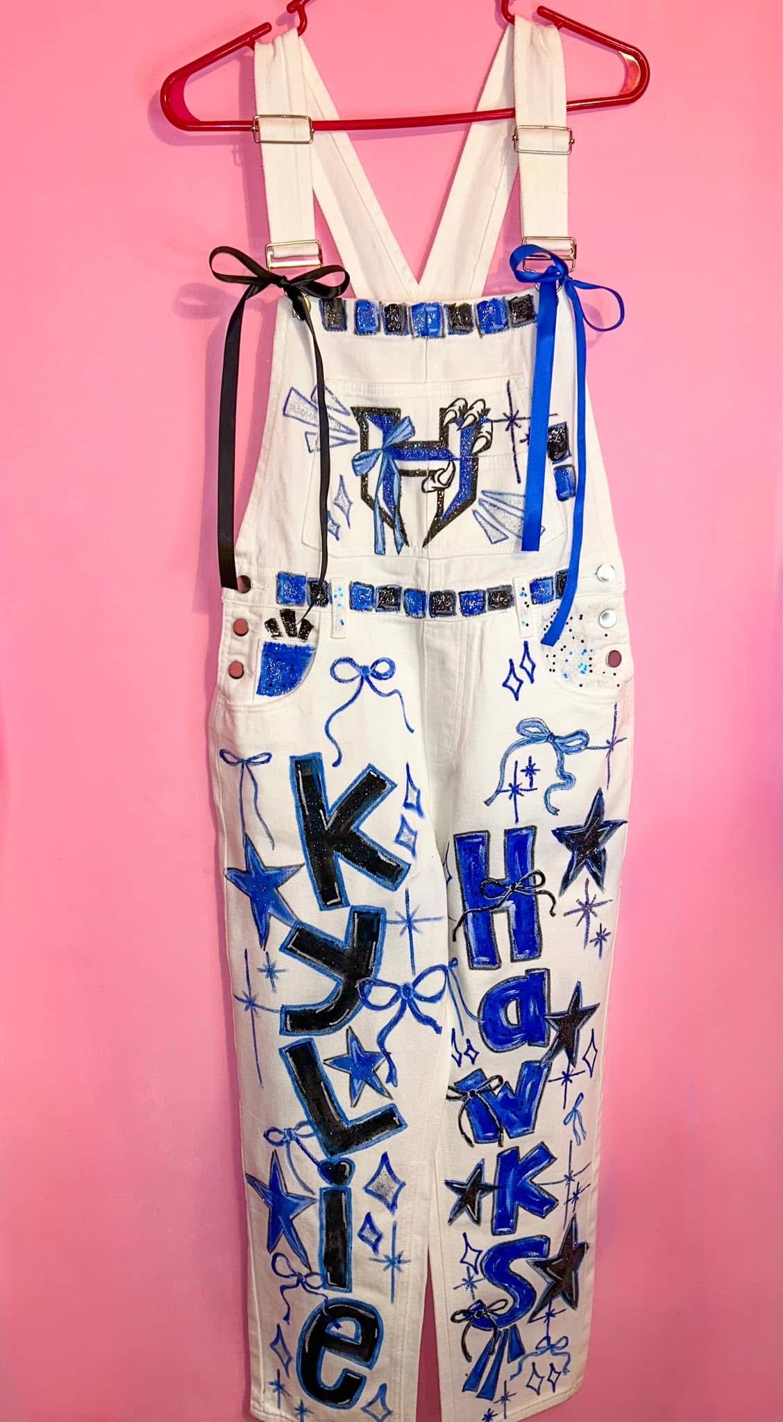 Custom Denim Spirt Birthday Overalls Pants Shorts Skirt - Etsy