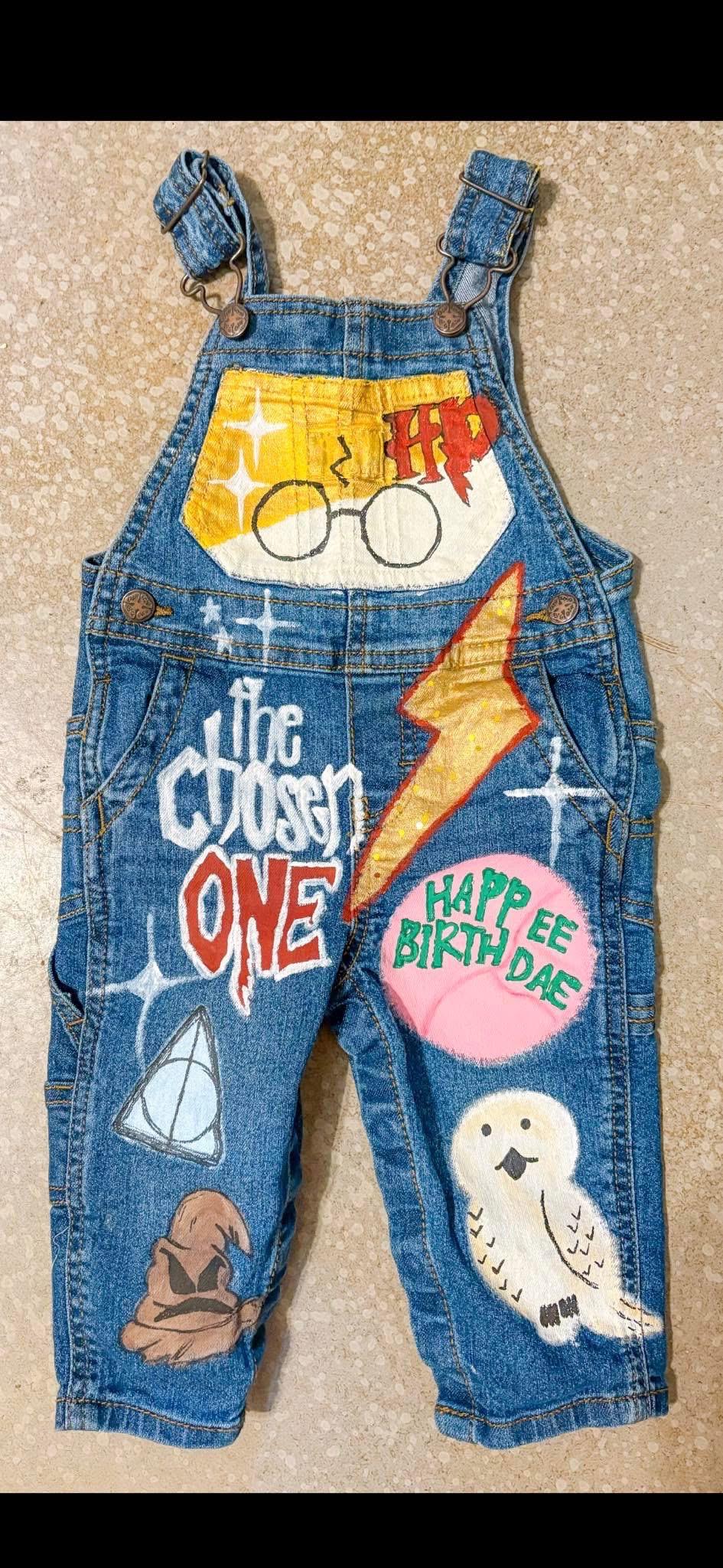 Custom Denim Spirt Birthday Overalls Pants Shorts Skirt - Etsy