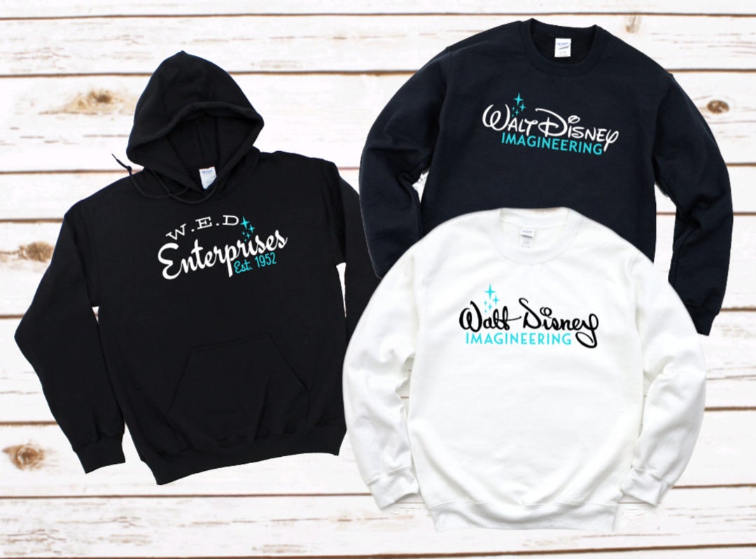 WED Walt Disney Imagineering Pullover Hoodie Imagineer Sweatshirt - Etsy