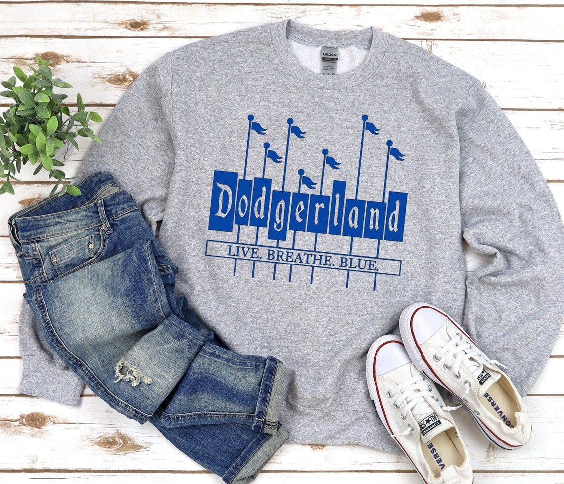 Disneyland Dodgers Dodgerland Crewneck Pullover Sweatshirt OR - Etsy