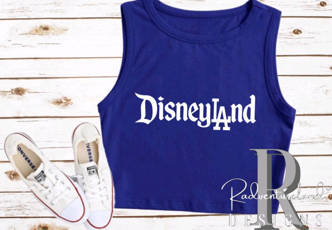 Dodgers Disney Dodgerland LA Crop Tank Disney Shirt Disney - Etsy