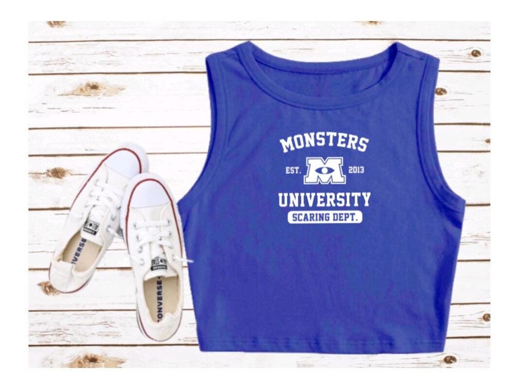 Monsters Inc. Crop Tank MU Disney Shirt Disney Crop Disneyland WDW DCA ...