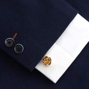 Personalized Signature Cufflinks Lotus Cufflinks Valentine's Day ...