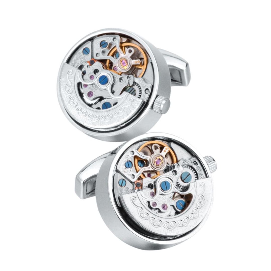 Individual Signature Cufflinks, Mechanical Clock Cufflinks, Movement ...