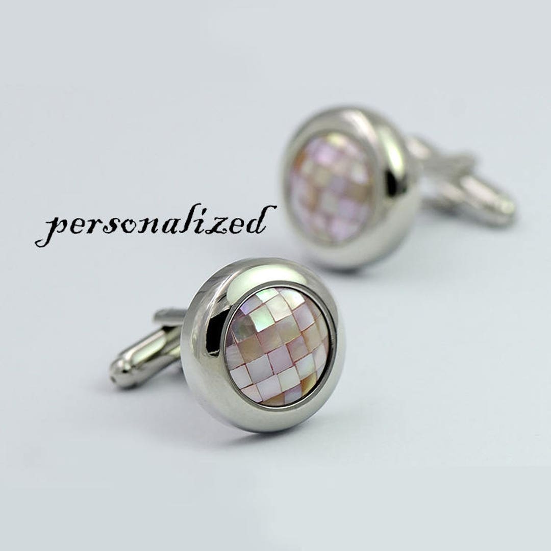 Color pearl Cufflinks-White Pearl Cufflinks Round White Freshwater ...