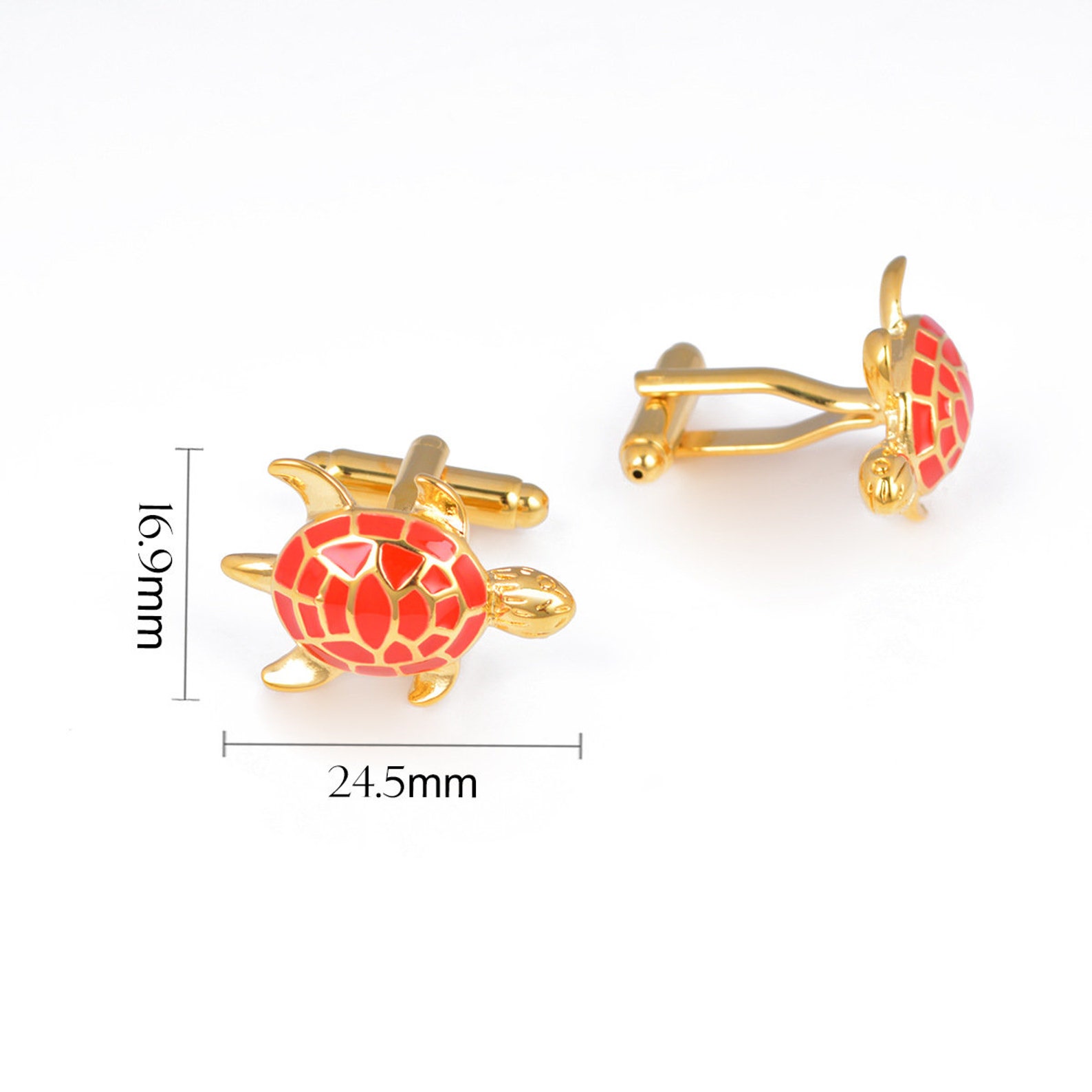 The Tortoise Cufflinks.animal Cufflinks.personalized name cufflinks - Etsy