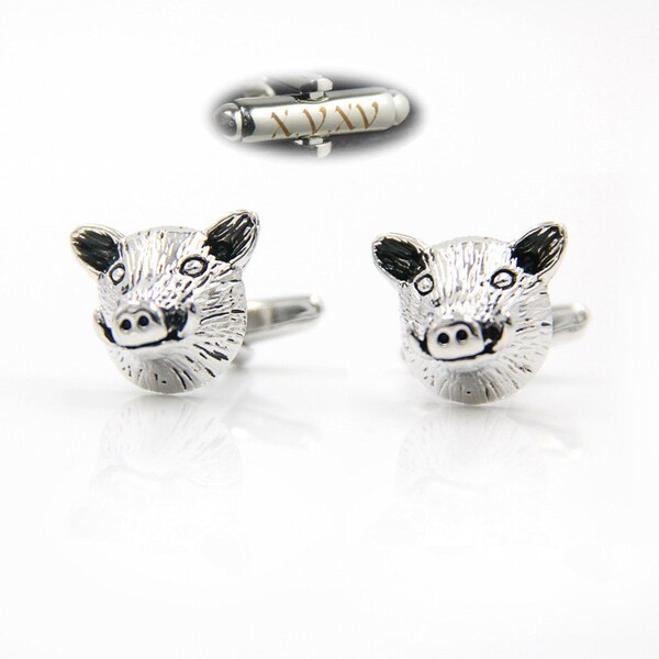 Pig Cufflinks - Etsy Canada
