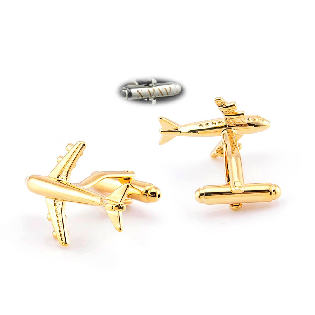 Personalized Name Cufflinks, Aircraft Pilots Cufflinks, Christmas Gifts ...