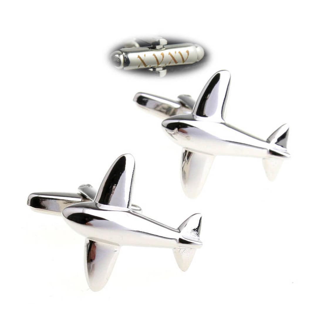 Airplane Cufflinks。groomsmen Cufflinks,groom Cufflinks,gold Cufflinks ...