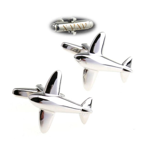 Airplane Cufflinks - Etsy