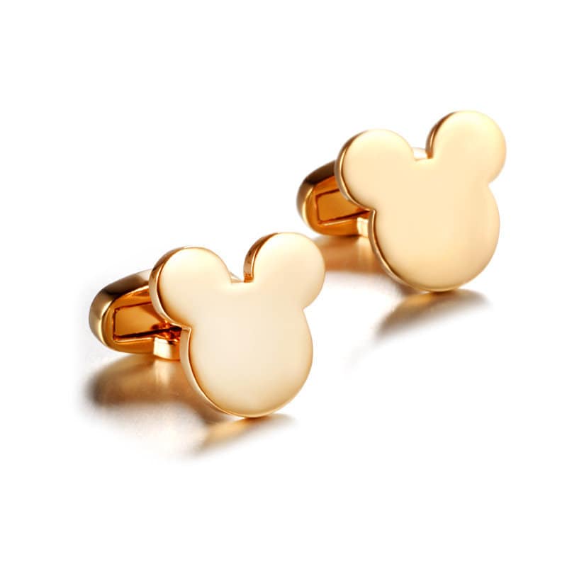 Personalized Mickey Mouse Cufflinks. Golden Mouse Ear - Etsy