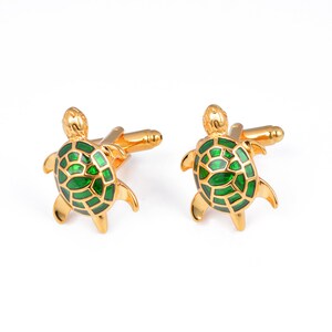 The Tortoise Cufflinks.animal Cufflinks.personalized name cufflinks - Etsy