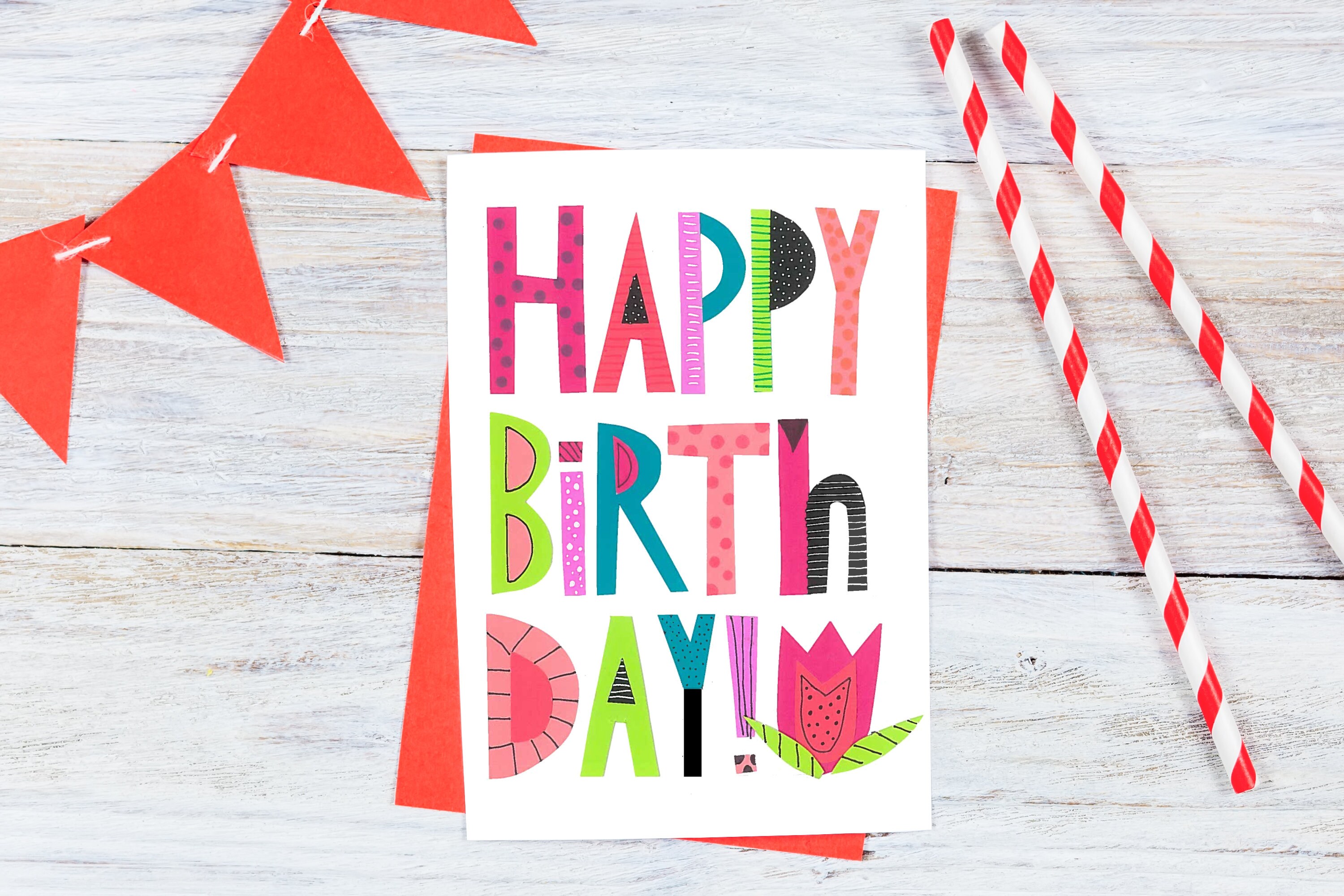 Printable Birthday Card, Printable Card, Digital Download, Digital ...