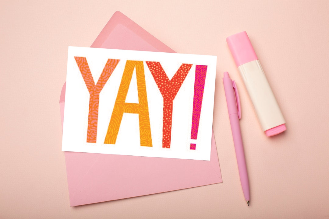 Yay! Greeting Card, Encouragement Card, Happy Occasion Card ...