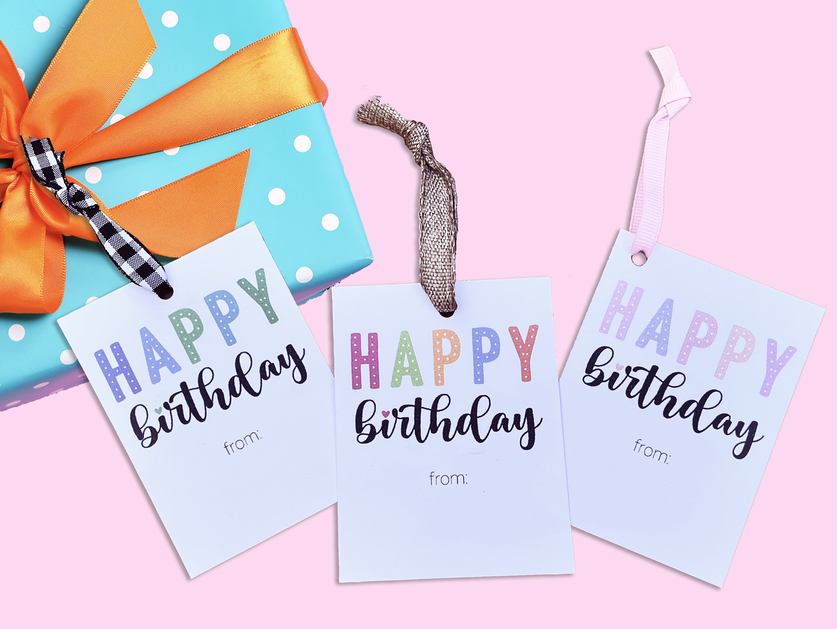 Happy Birthday Printable Birthday Gift Tags, Printable Gift Tags ...