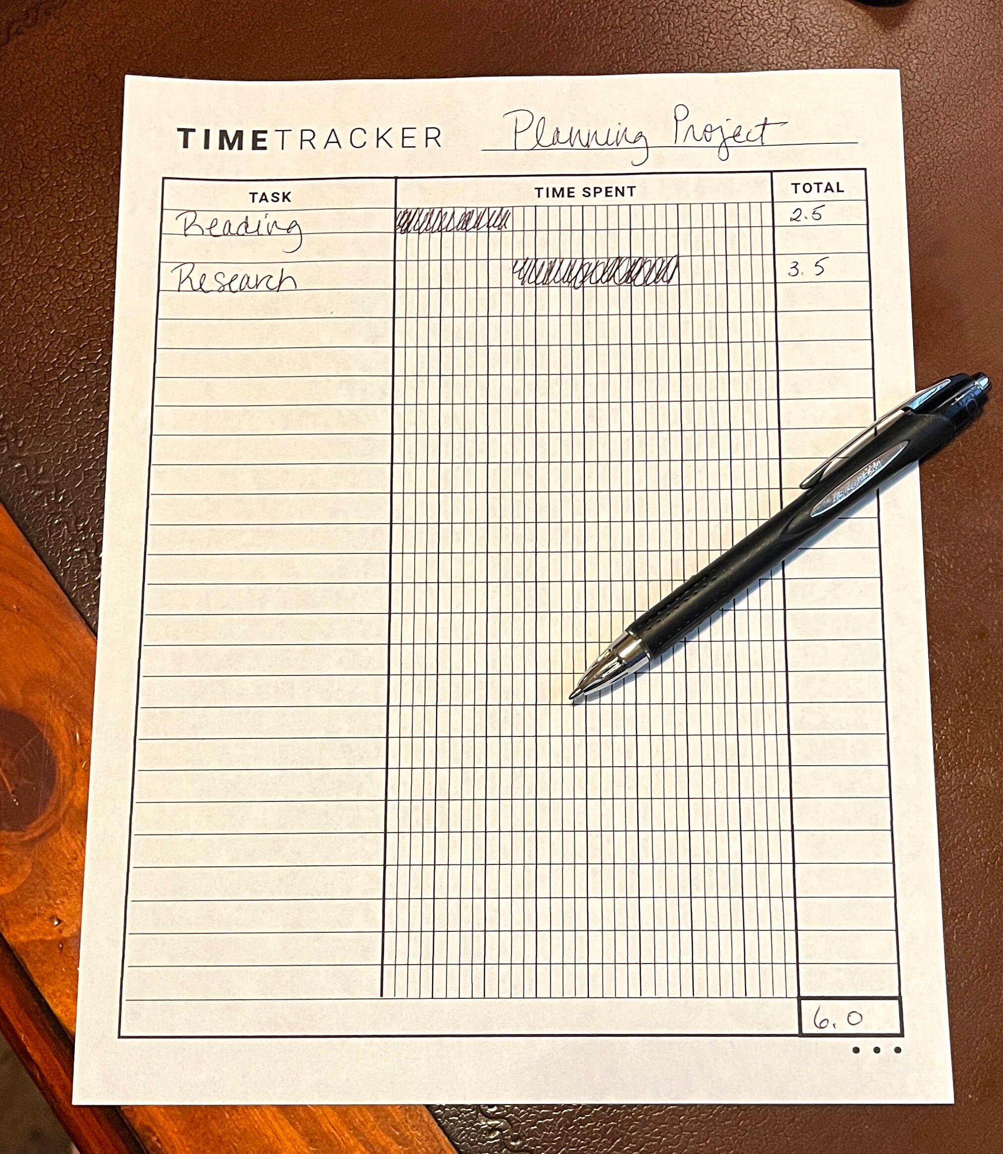 Time Tracker Printable PDF, Productivity Printable, Planner Printable ...