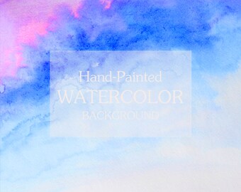 Watercolour Star Background Clip Art Digital Paper Blue | Etsy