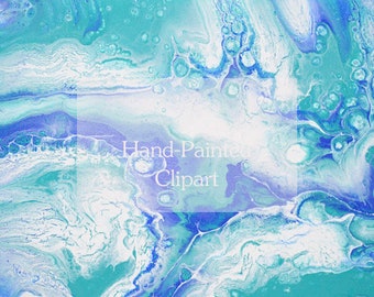 Watercolour Star Background Clip Art Digital Paper Blue | Etsy