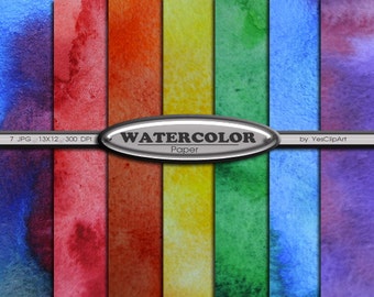 Watercolour Star Background Clip Art Digital Paper - Blue With Purple ...