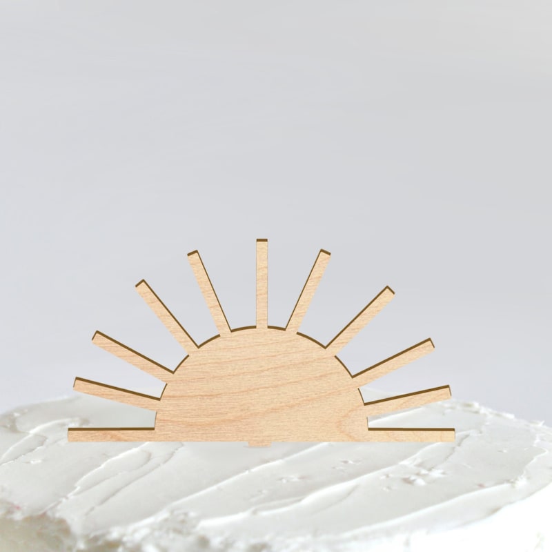 Sun Cake Topper - Etsy