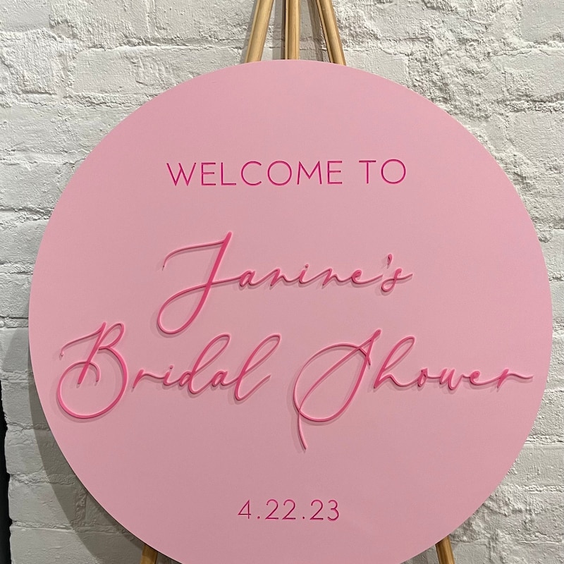 Pink Acrylic Sign - Etsy