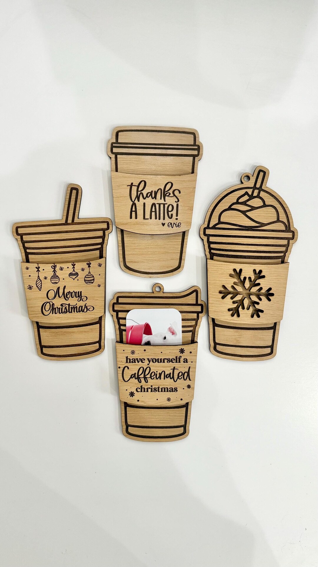 Coffee Cup Gift Card Holder | Holiday Gift Card Ornament | Christmas ...