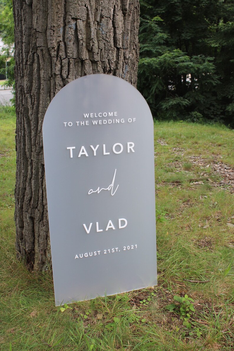 Arch Wedding Welcome Sign Wedding Sign Neutral Wedding - Etsy