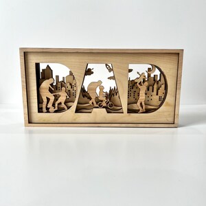 Fathers Day Signs| Dad Sign | Wood Sign Fathers Day Gift| Laser Cut ...