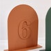 Arch Table Number Modern Arched Table Number Acrylic Table - Etsy