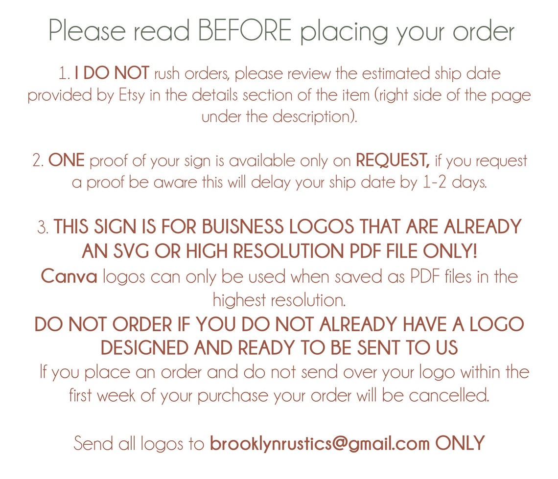 Round Business LOGO Sign Business Shop Sign Round Business - Etsy