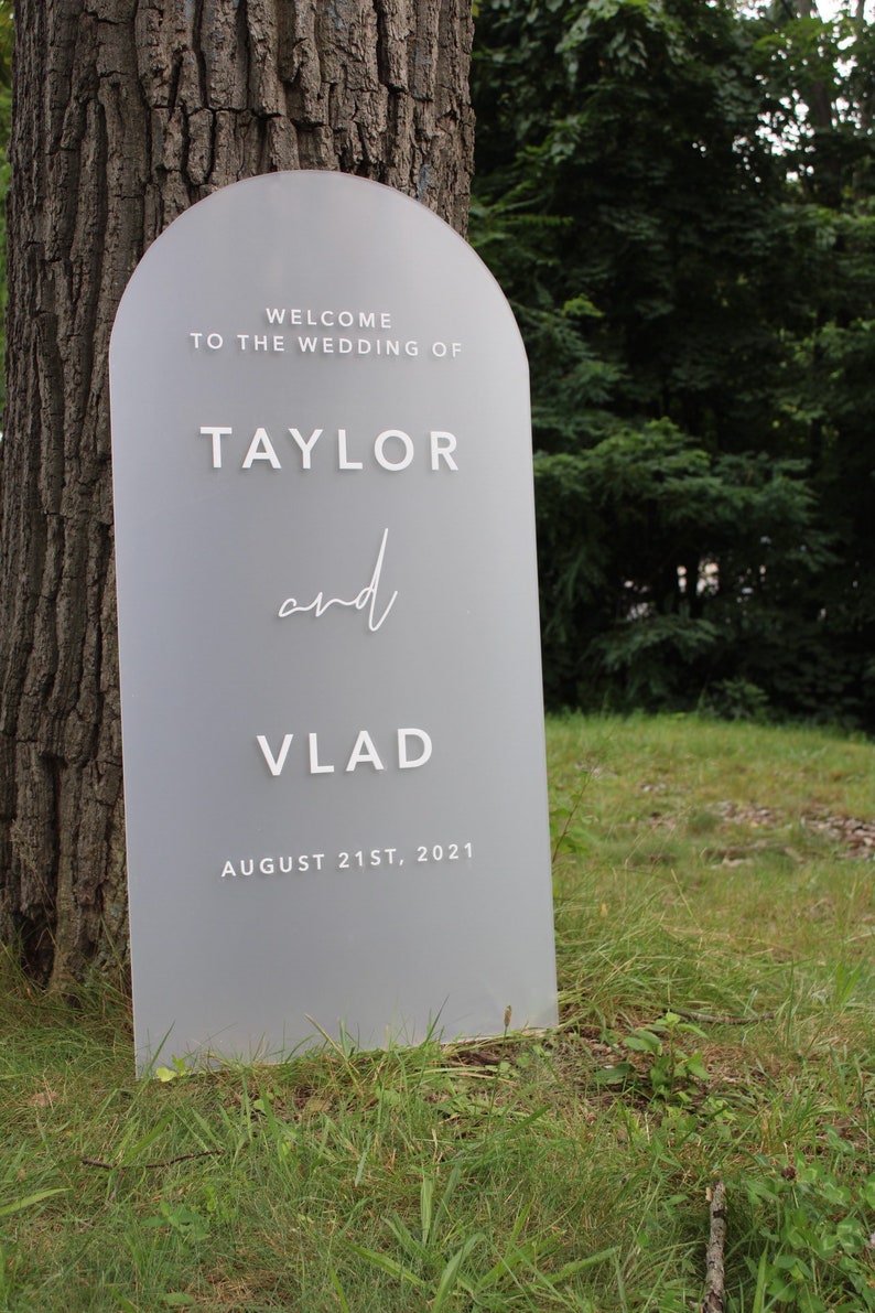 Arch Wedding Welcome Sign Wedding Sign Neutral Wedding - Etsy