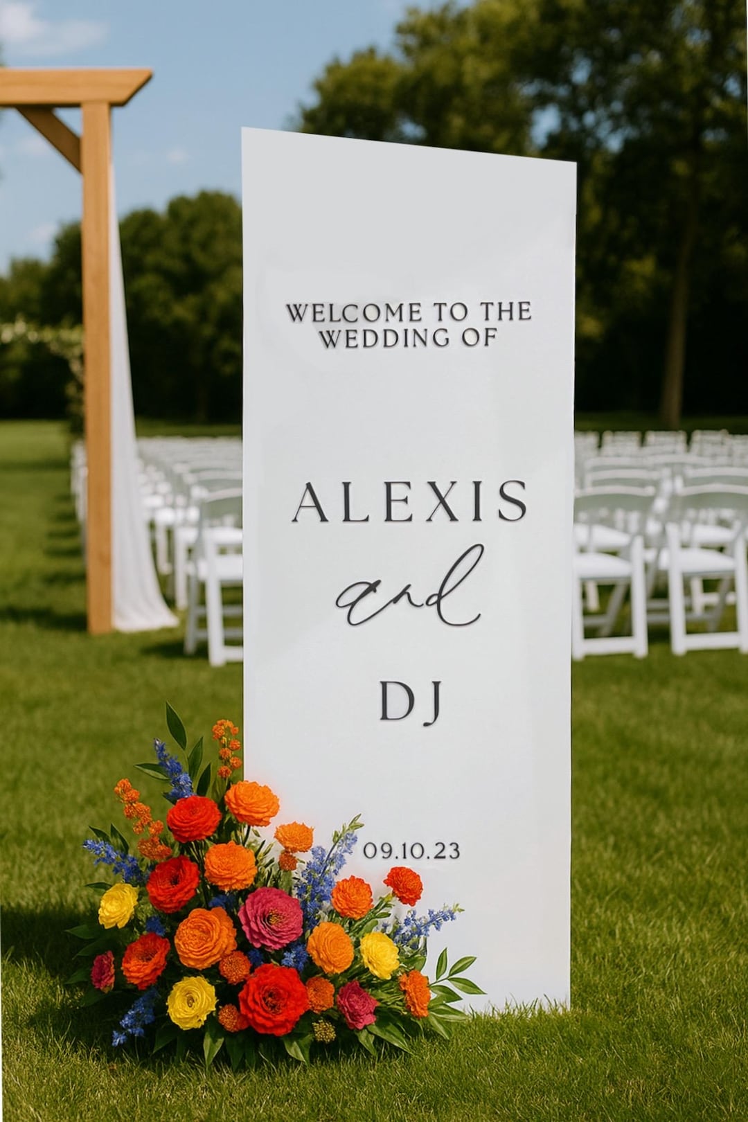 Classic Wedding Welcome Sign • Wedding Sign • Modern Wedding Sign ...