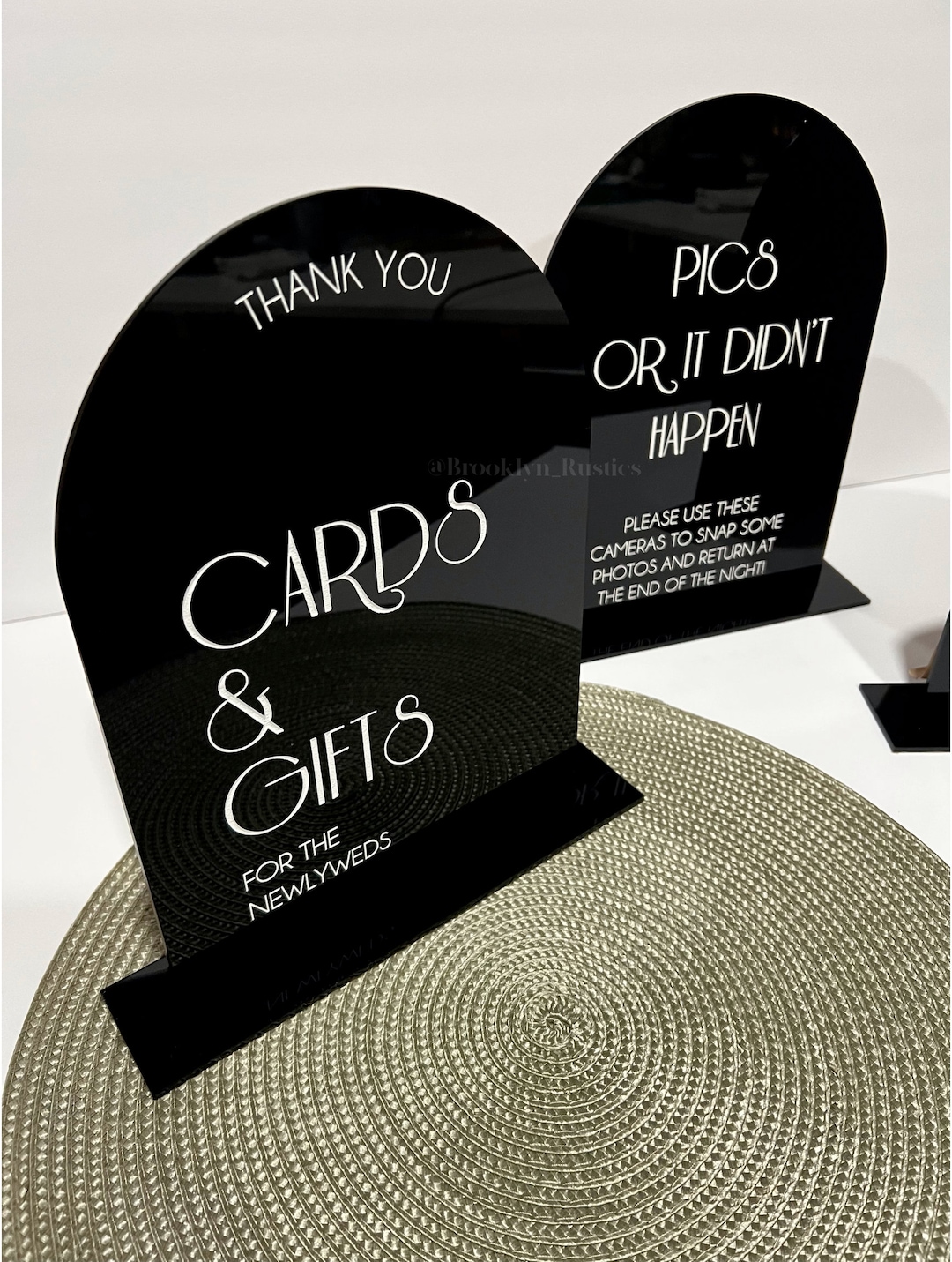 Personalized Arched CUSTOM Sign • Acrylic Table Sign • 20's Style ...